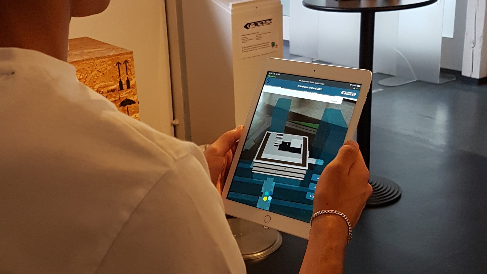 Augmented Reality visualization - PTC Vuforia Studio Experience for Bühler